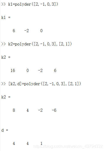 Matlab多项式运算与代数方程求解器matlab求多项式在某一点的值 Csdn博客