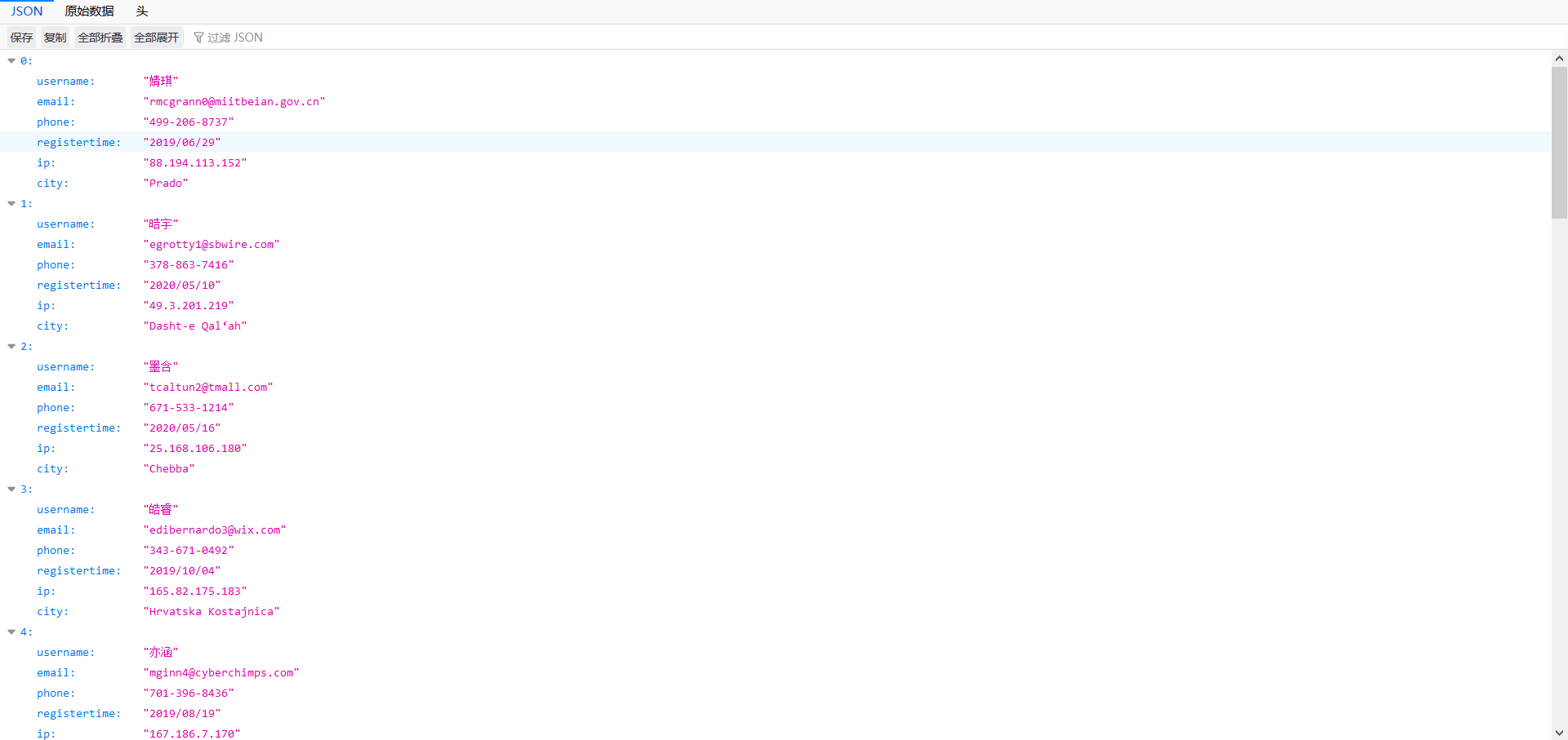 基于mockaroo快速生成随机测试数据-CSDN博客