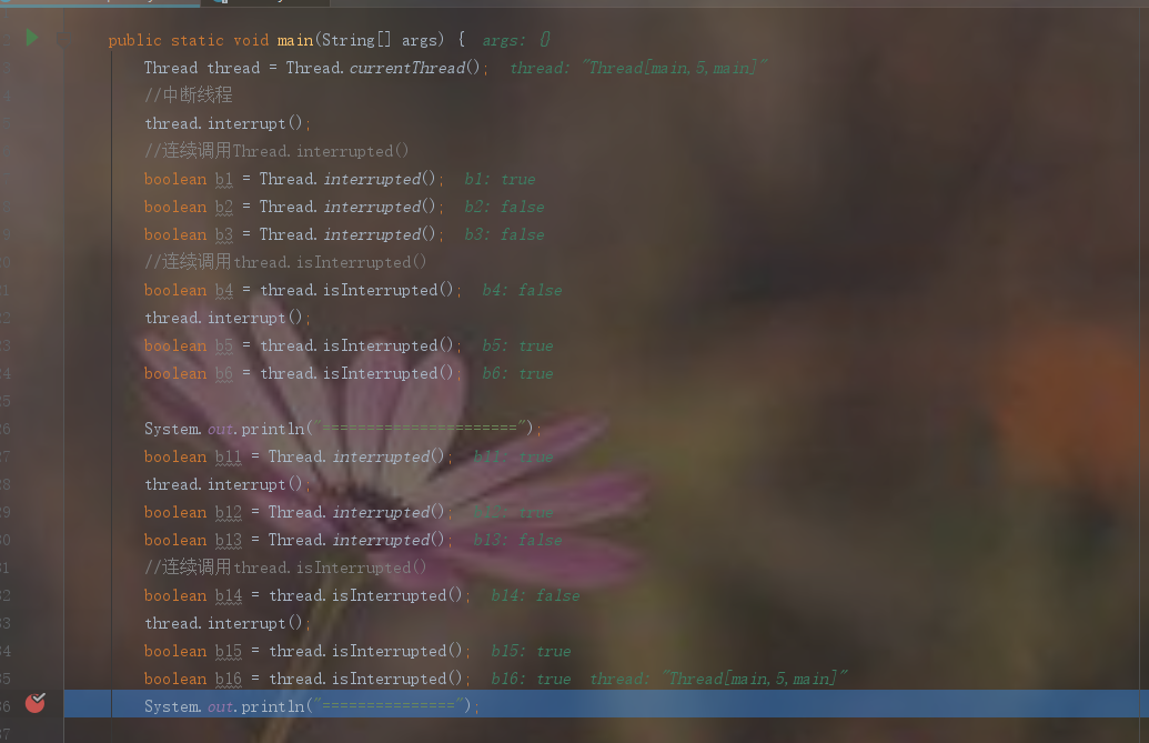 Thread.interrupted()与Thread.currentThread().isInterrupted()区别-CSDN博客