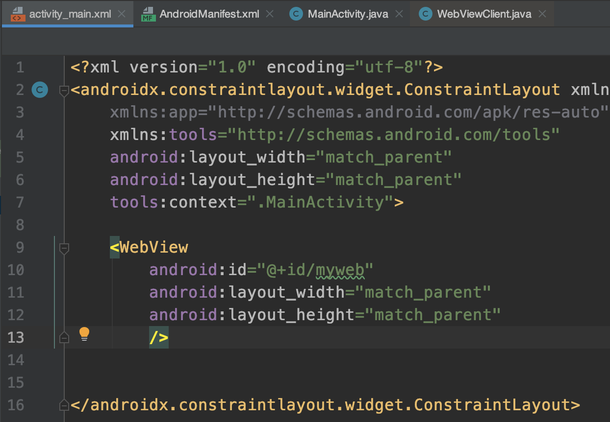 【Android开发】Android Studio中进行简单的WebView构建浏览器开发1_android studio通过webview控件设计一个简易的个人网页浏览器-CSDN博客