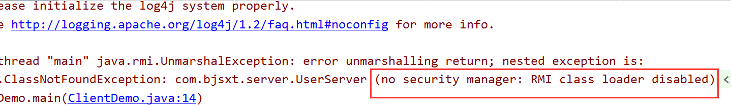 java 报错 no security manager: RMI class loader disabled 解决方法_java.util.collser (no security ...