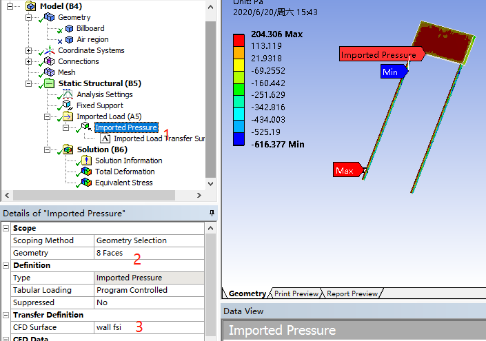 Ansys workbench单向流固耦合分析-CSDN博客