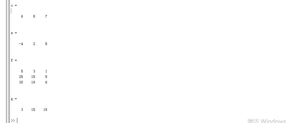 matlab编程之矩阵、向量的加减乘除操作_matlab矩阵和向量相乘-CSDN博客