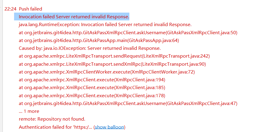 Invocation failed Server returned invalid Response.-CSDN博客