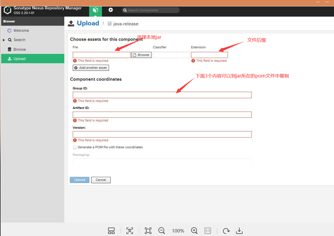 deploy and manually upload jar packages to nexus - Programmer Sought