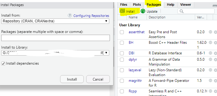 R语言不能安装dplyr包_unexpected symbol在"install packages"里-CSDN博客