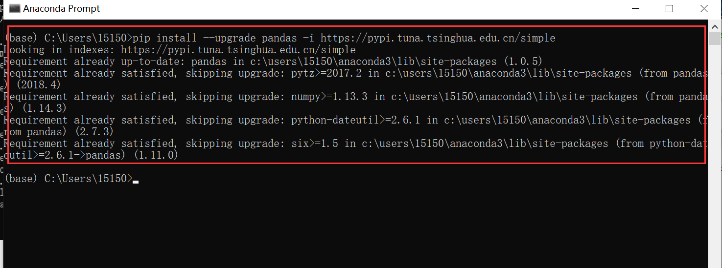 Jupyter Notebook如何更新pandas包怎么升级pandas库 Csdn博客 