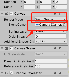 Unity Canvas 在World Space 模式下UI按钮无法点击_unity中worldspace的button点击不到-CSDN博客