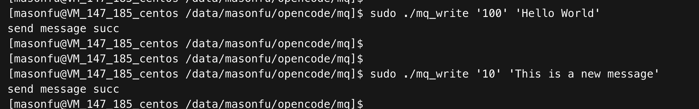 Linux进程间通信二 System V 消息队列简介与示例_message.mtype-CSDN博客