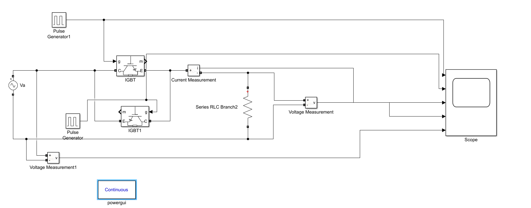 Simulink power electronics simulation (7) single-phase AC voltage ...