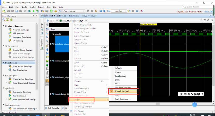 【FPGA】基于vivado的AM调制与解调（verilog）（三、软件操作篇）_vivado调制解调器-CSDN博客