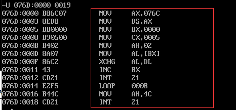 8086汇编 DEBUG命令详解_debug 反汇编并输出 .asm-CSDN博客