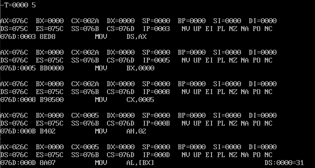 8086汇编 DEBUG命令详解_debug 反汇编并输出 .asm-CSDN博客