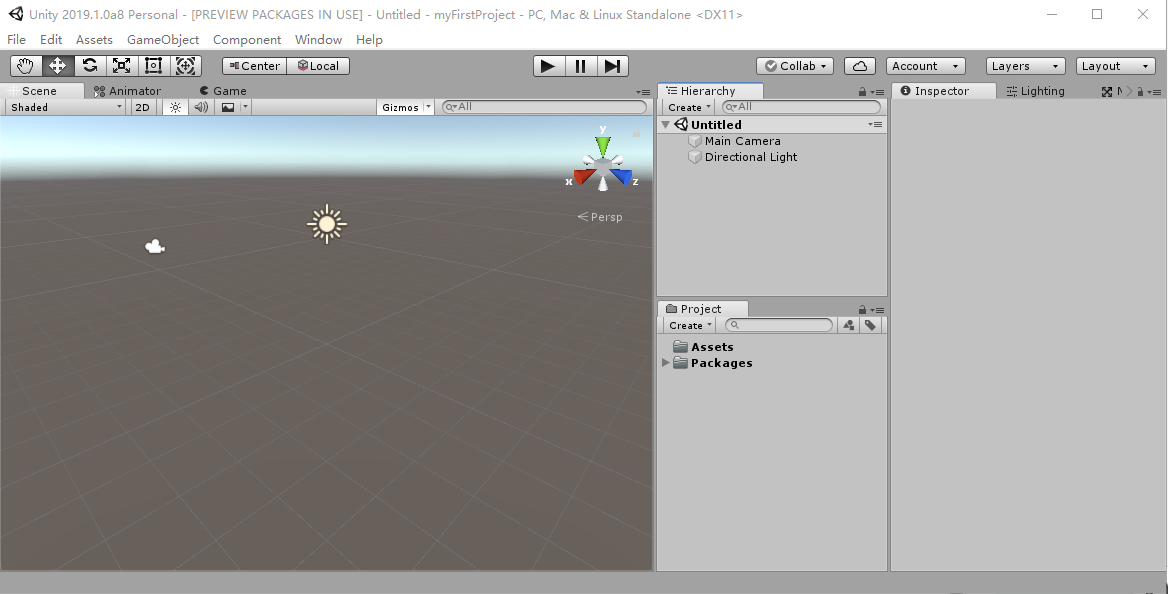 Unity 新建工程与基本操作_u3d新建文件夹-CSDN博客
