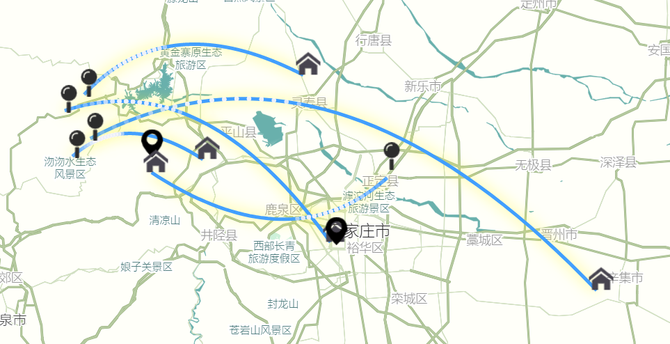 百度地图升级7：mapV的引用 - 曲线加流动动画_百度地图管线流动-CSDN博客