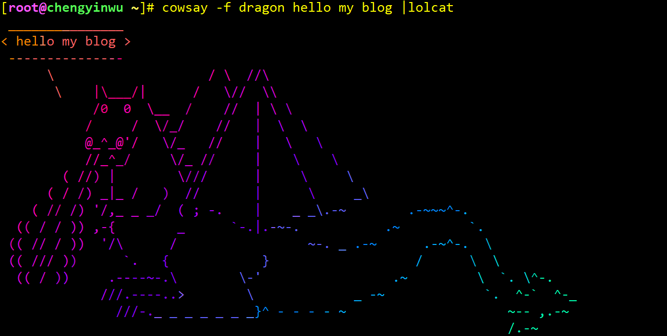 lolcat特效工具全网详解_lolcat命令详解-CSDN博客