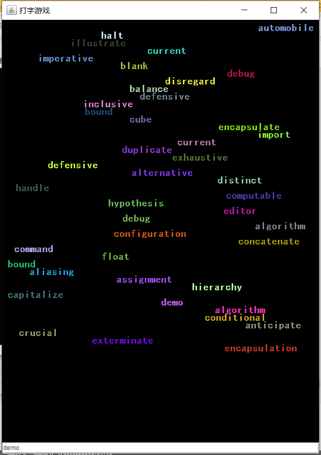 Java结合swing多线程实现打字游戏java打字小游戏流程图片 Csdn博客 