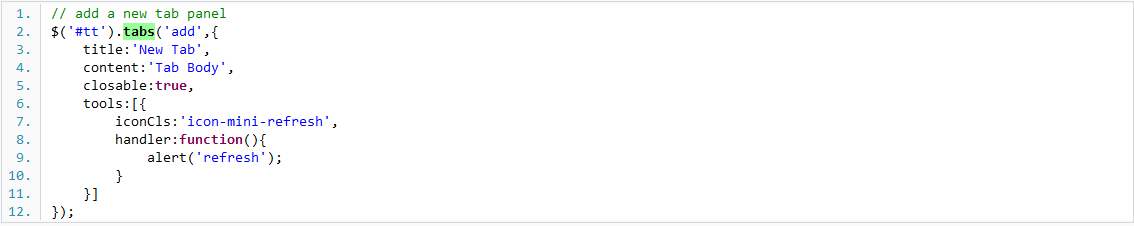 EasyUi之Tabs(选项卡)_easyui tabs-CSDN博客