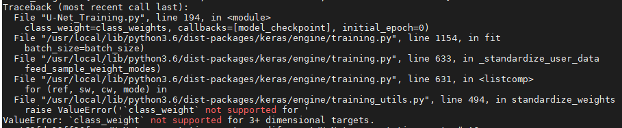 ValueError: class_weight not supported for 3+ dimensional targets - Programmer Sought
