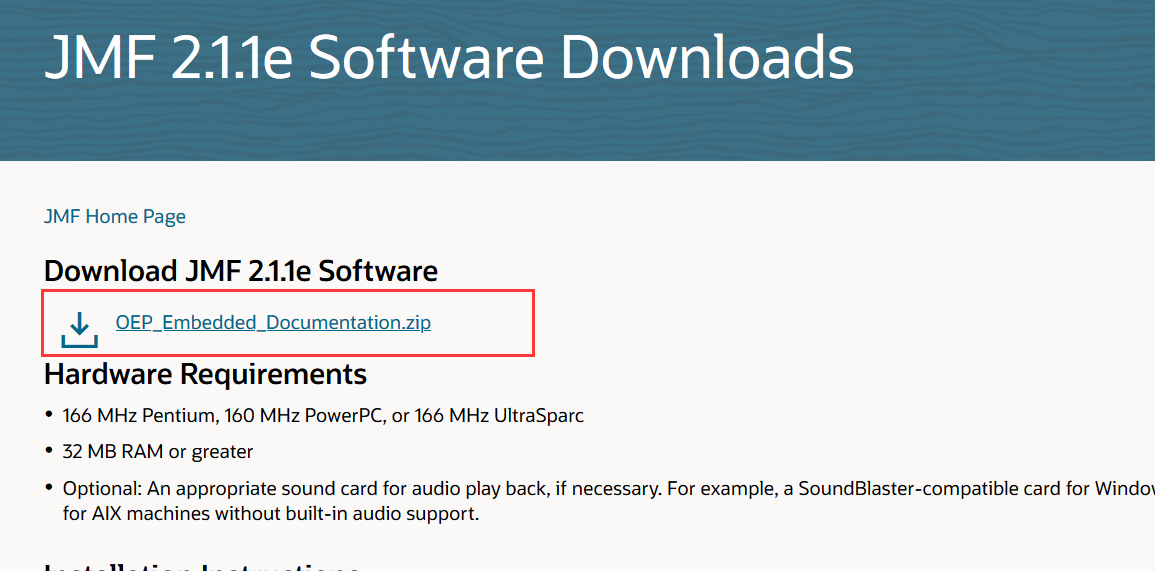 JMF的安装_can't extract module name from jmf-2.1.1e.jar-CSDN博客