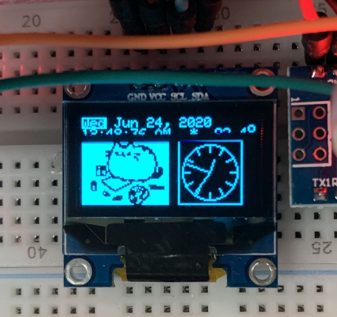 Arduino Nano + SSD1306 OLED 进阶（二）（ 时钟设计-带动画效果DS3231）_ssd1306 菜单改时间-CSDN博客