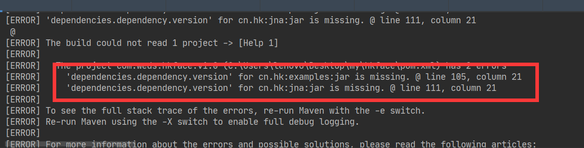 Idea中maven引入第三方jar打包报错dependenciesdependencyversion For Xxxjar Is Missing Csdn博客 