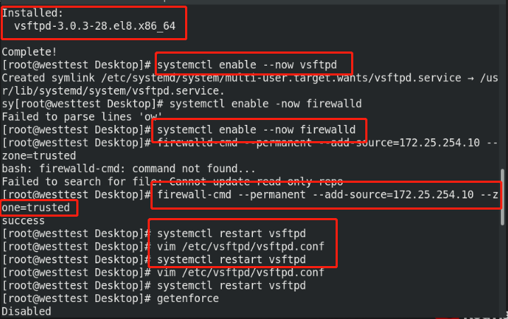 vsftpd服务的部署及优化（ftp介绍，vsftpd的安装与基本信息，匿名用户，本地用户，虚拟用户访问控制）_使用dnf工具安装vsftpd软件包进行测试-CSDN博客