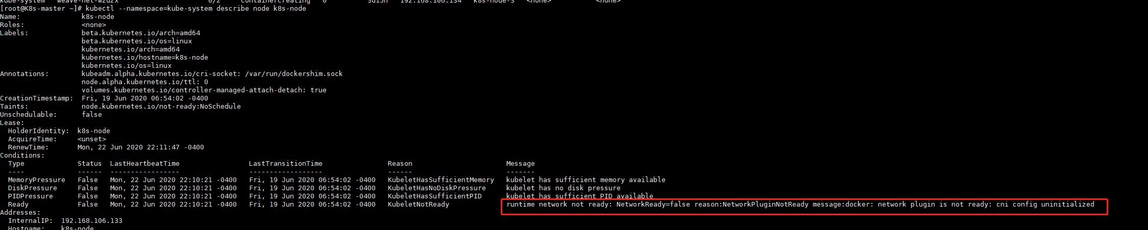 kubernetes Node Not Ready & network plugin is not ready_Sinkmist的博客-CSDN博客