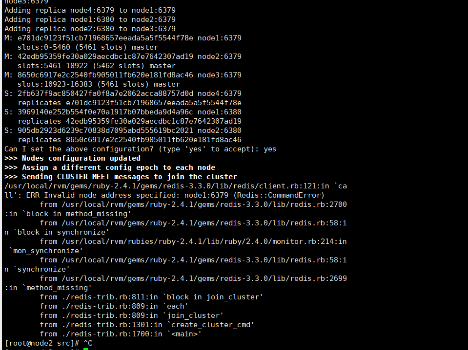 redis集群搭建时遇到的问题：ERR Invalid node address specified: node1:6379 (Redis::CommandError)-CSDN博客