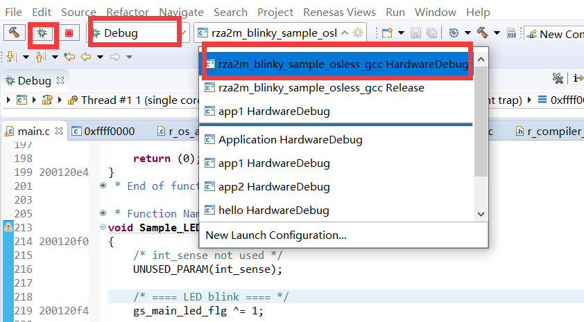 40.e2studio的初次使用（烧范例）_e2studio rz-CSDN博客