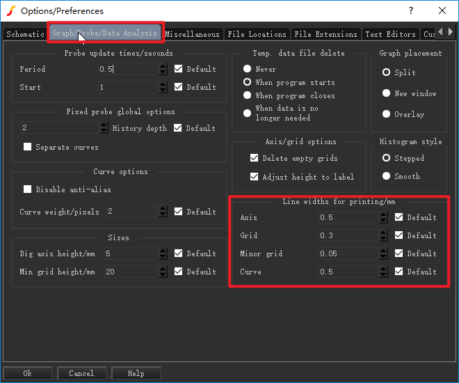SIMetrix教程-004.暗黑模式；栅格设置；选项Options设置_simetrix怎么调整背景色-CSDN博客