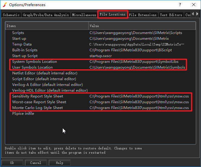SIMetrix教程-004.暗黑模式；栅格设置；选项Options设置_simetrix怎么调整背景色-CSDN博客