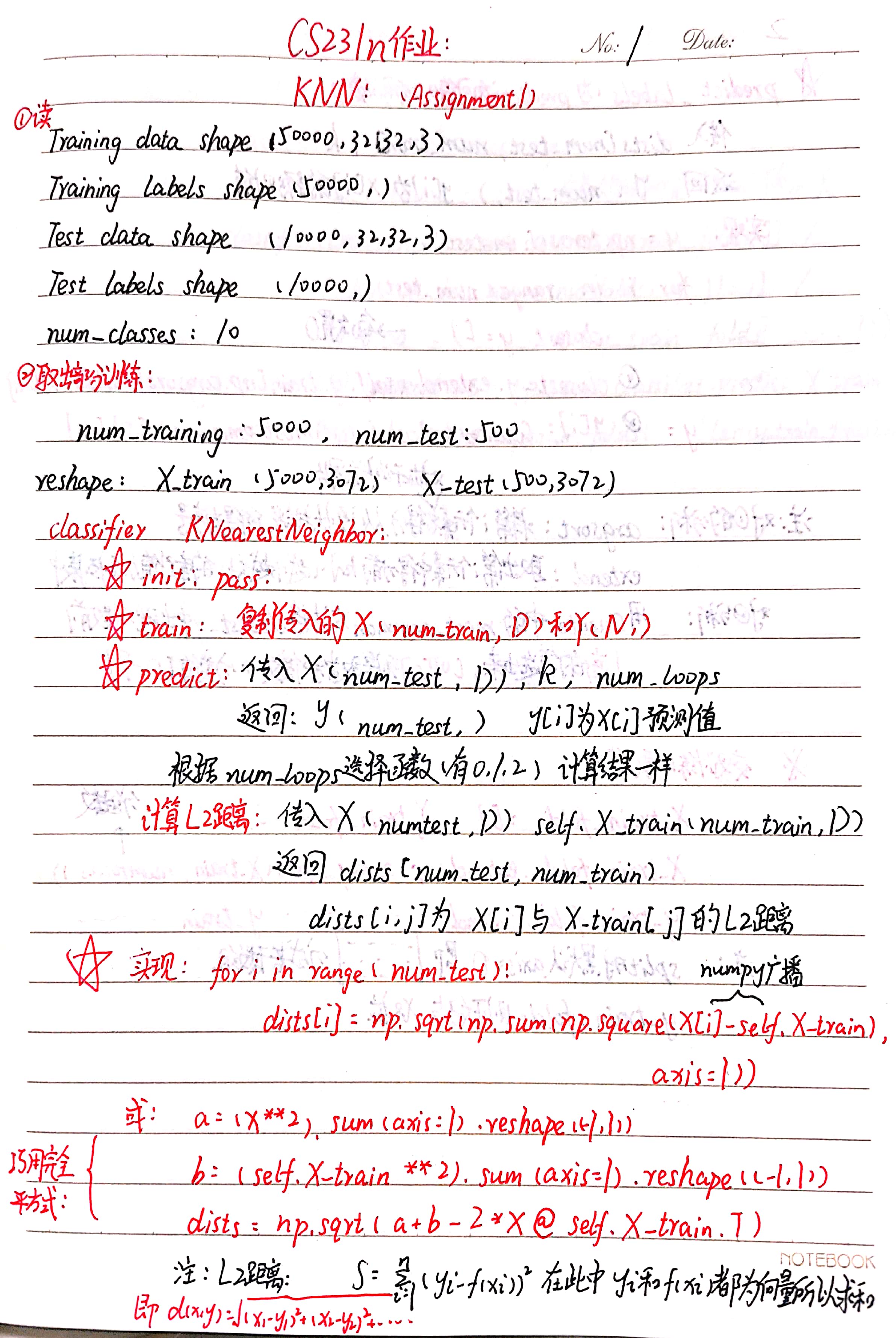 cs231n 2019版assignment 笔记（入门级解析，超详细）_cs231n2019资料-CSDN博客