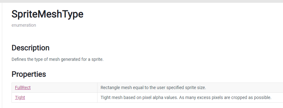 unity中Sprite render与纹理的mesh type_spritemeshtype.fullrect-CSDN博客