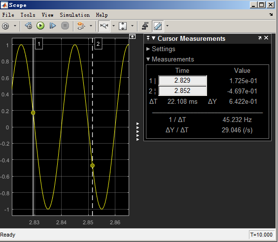 做Sine Wave模块学习时，当频率为50HZ时，发现示波器显示波形成为三角波了_adc采50hz正弦波采出来是三角波-CSDN博客