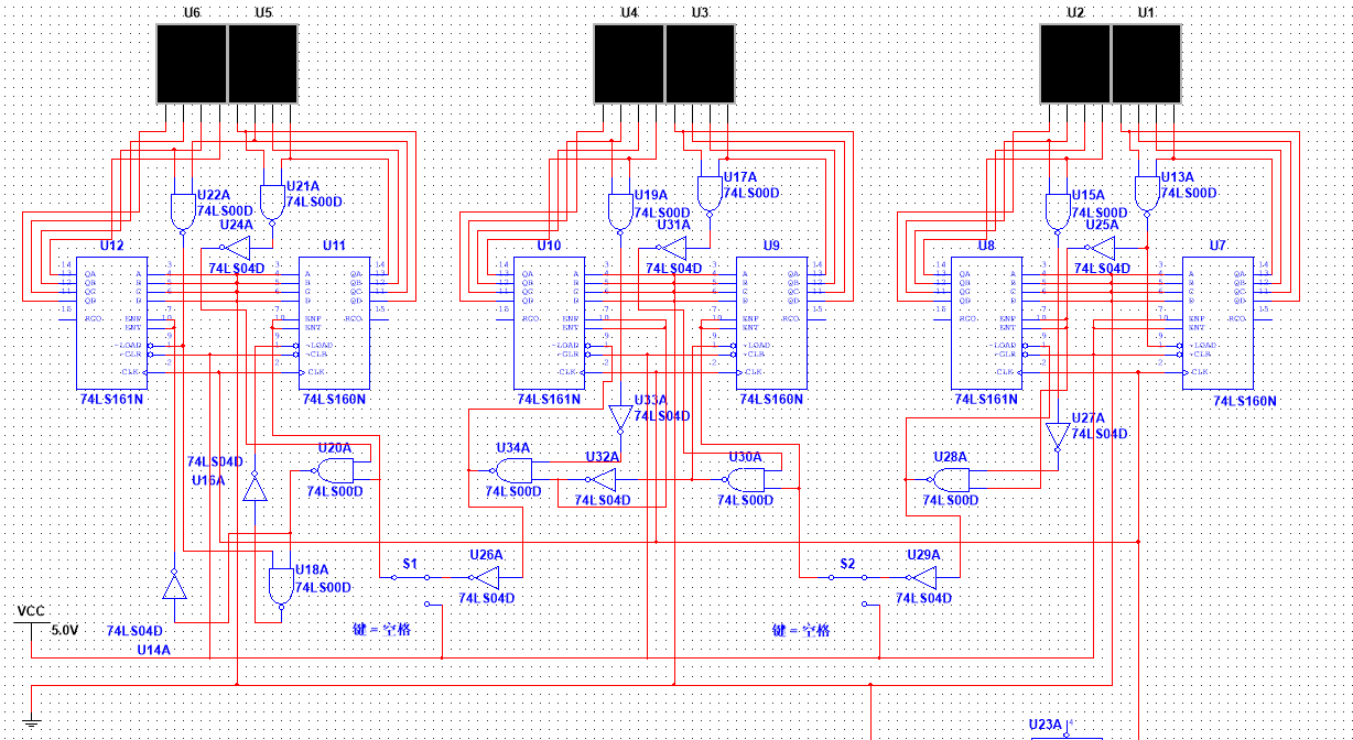 Simple digital clock based on Multisim - Programmer Sought