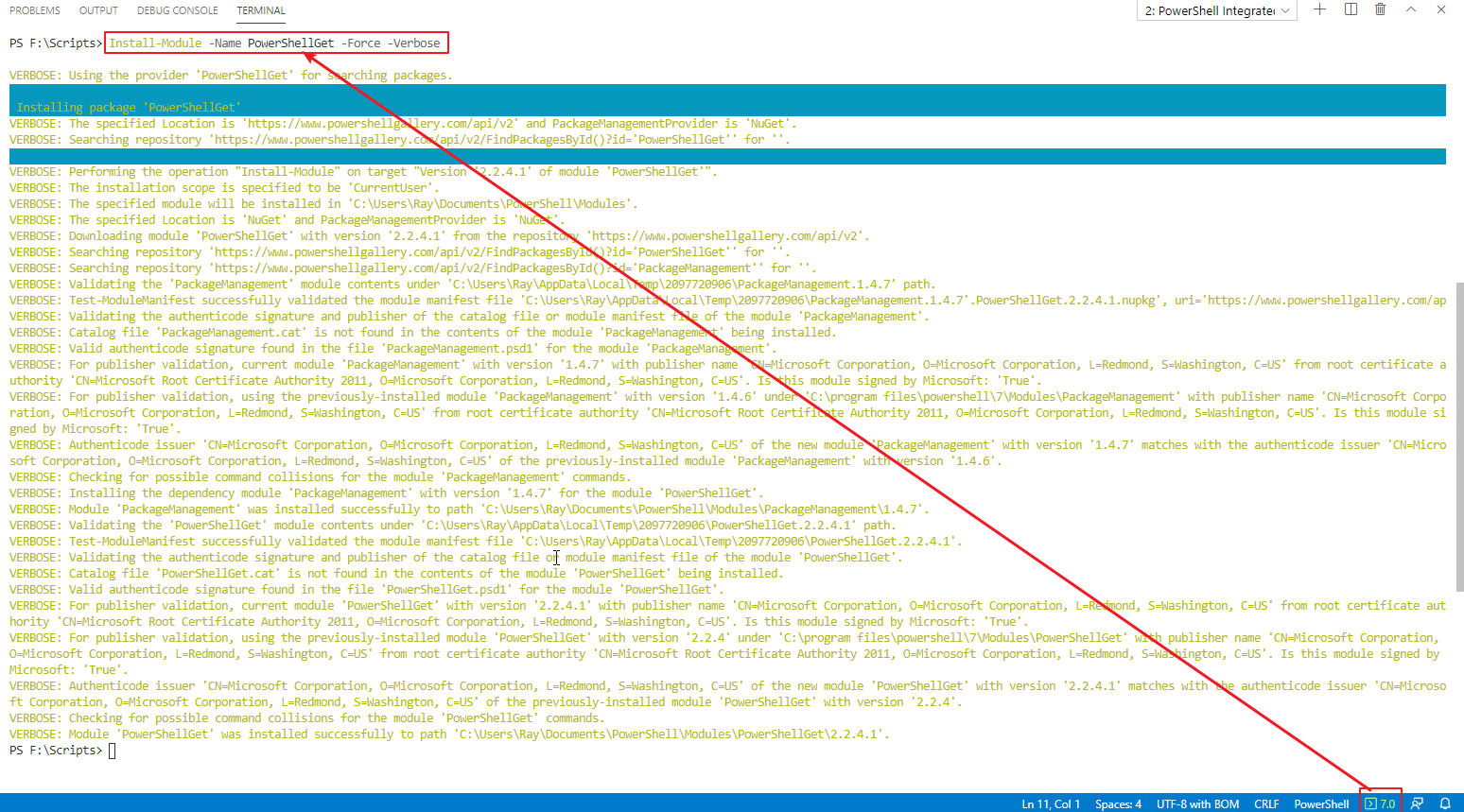 关于解决从Windows PowerShell 5.1 升级到PowerShell 7.0前后PackageManager出错的问题 ...
