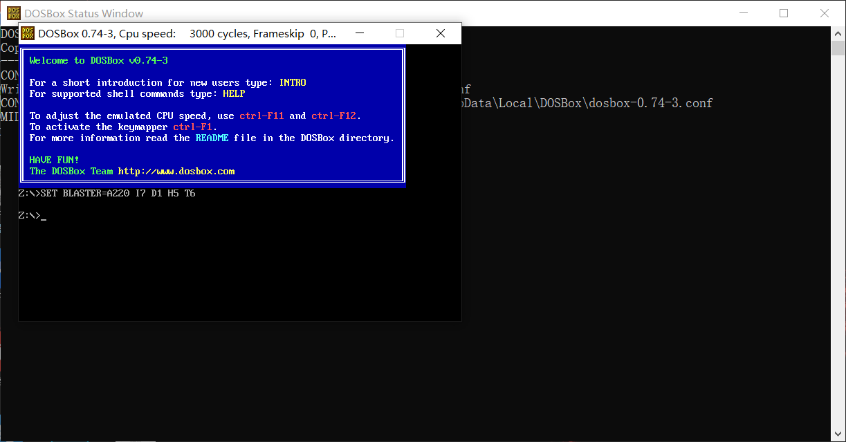 DOSBOX下载和使用_dosbox官网-CSDN博客