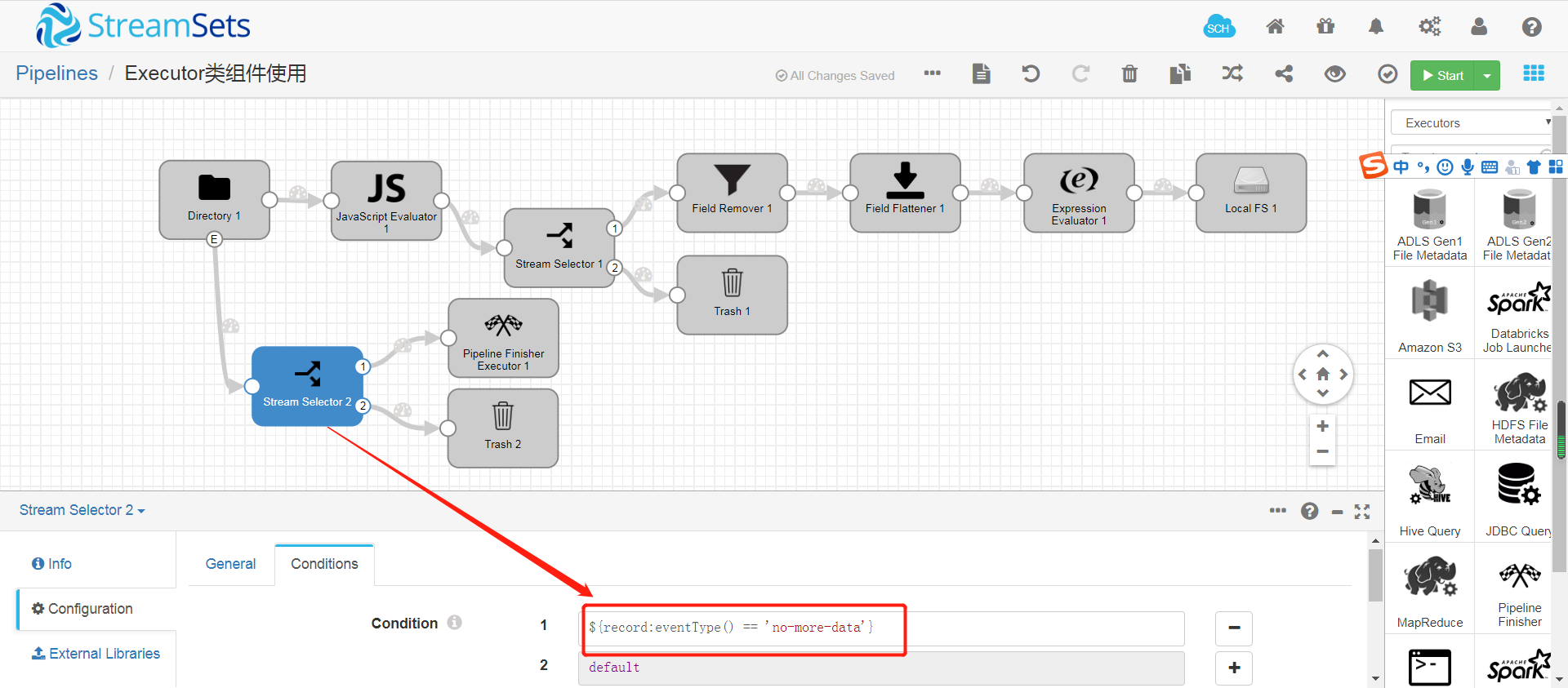 StreamSets实战之路（九）-基础篇- StreamSets-Executor类组件使用_streamsets shell-CSDN博客