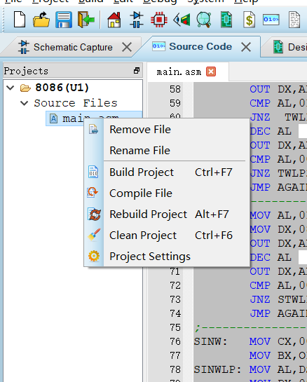 Proteus 8微机接口仿真模拟实验，8086,8255A,DAC0832输出四种波形_利用 dac0832 产生不同波形,包括方波、三角波、锯齿波、梯形波、正弦波,利用 8255-CSDN博客