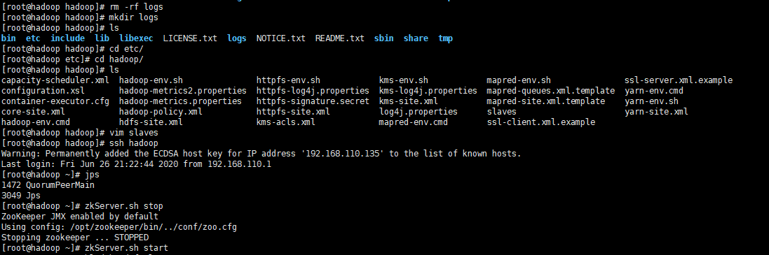 hadoop:ssh:connect to host hadoop port 22:no route to host_hadoop3: ssh: connect to host hadoop3 ...