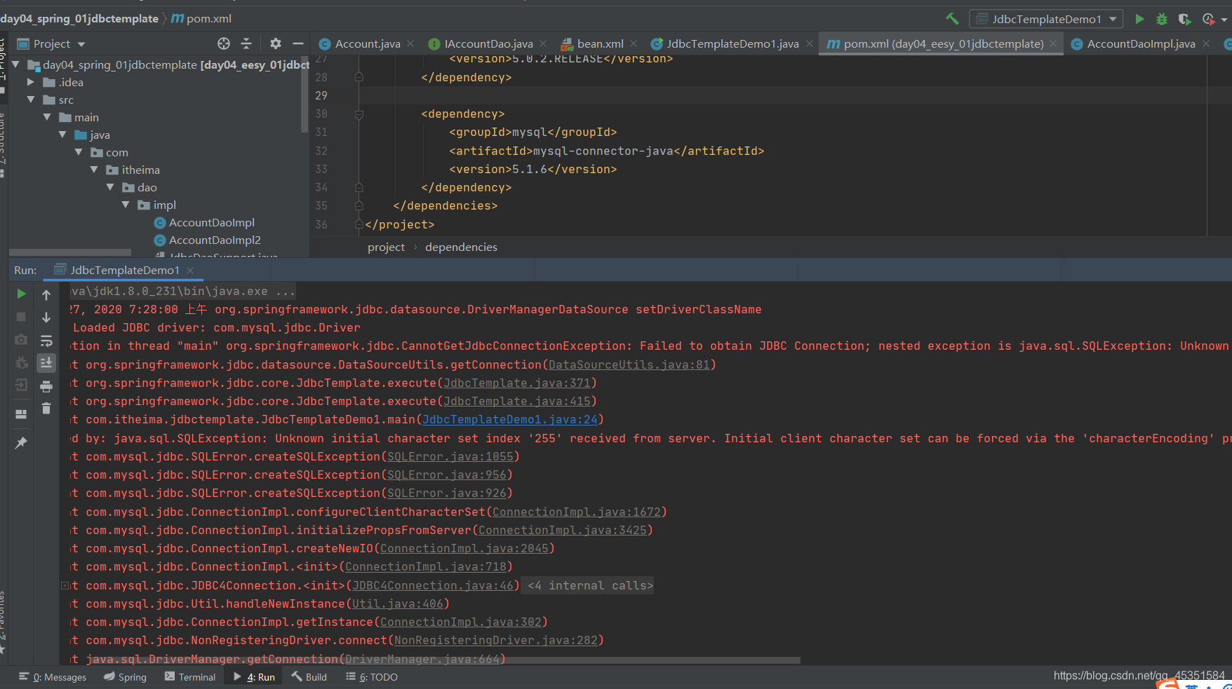 Org Springframeworkjdbccannotgetjdbcconnectionexception Exception In Thread Main Org