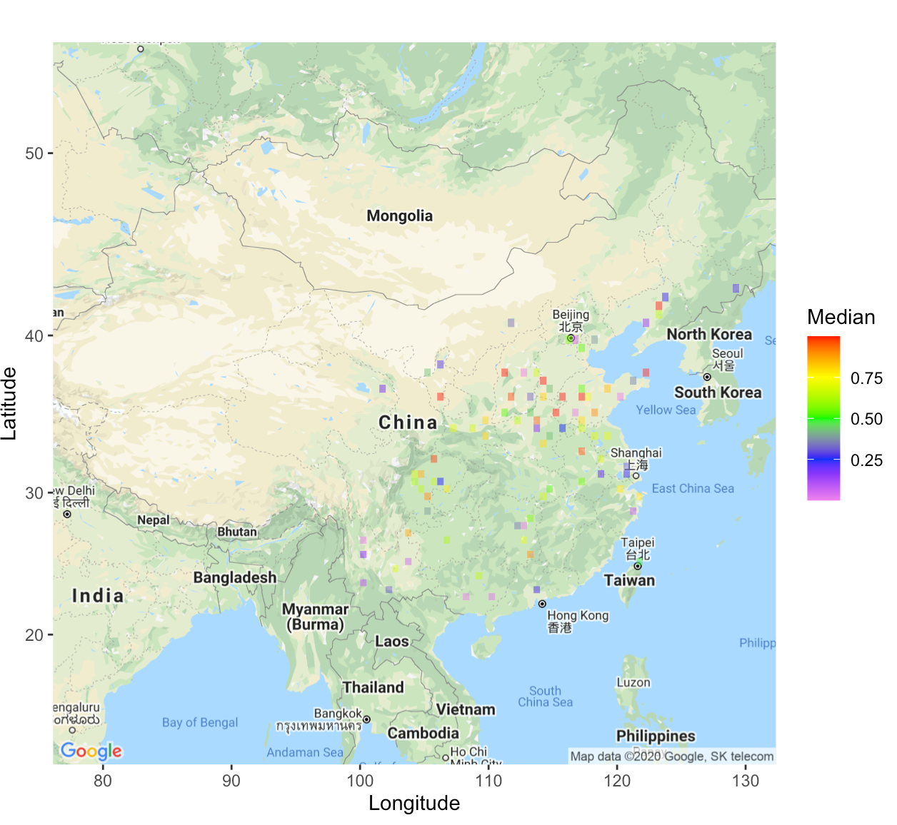 R语言学习笔记——中国省/市热力图_r语言中国地图热力图-CSDN博客