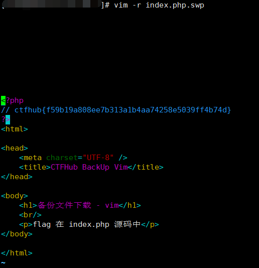 CTFhub vim缓存_vim缓存为什么前面要个.-CSDN博客