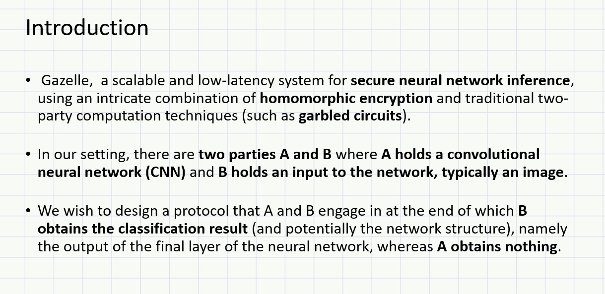 论文学习记录20200612：隐私保护神经网络推理[usenix2018] Gazelle A Low Latency Framework For Secure Neural Csdn博客