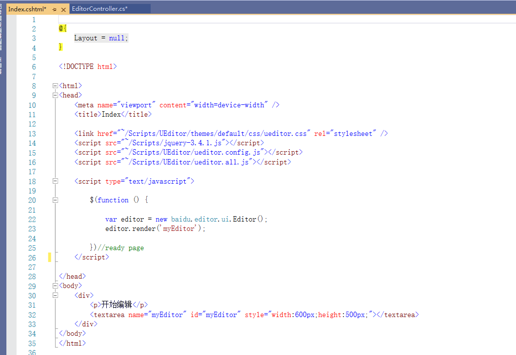 asp.net mvc 中使用UEditor (百度富文本编辑器)_mvc文本编辑器-CSDN博客