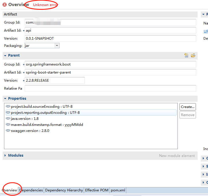 Solution to the error in the first line of the pom.xml file - Programmer Sought
