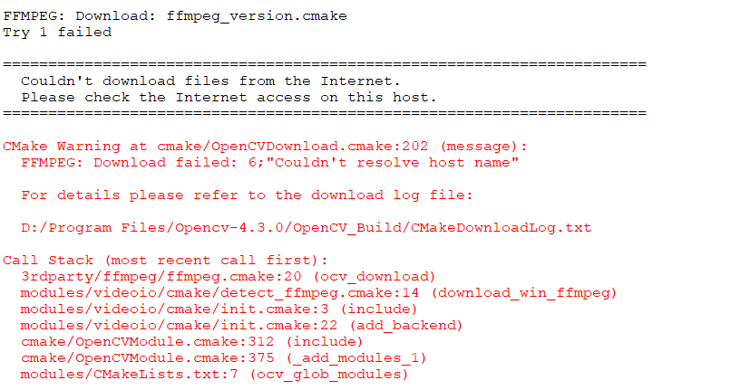 解决OpenCV在Cmake时，因网络问题无法下载部分所需文件_ippicv:dowload:ippicv2020-CSDN博客