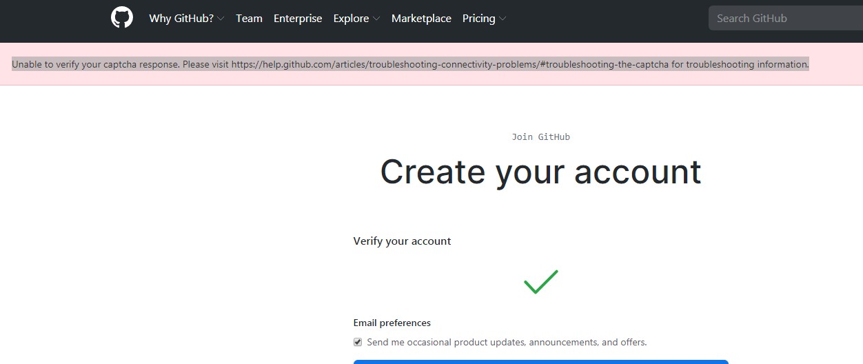 注册GitHub提示Unable to verify your captcha response-CSDN博客