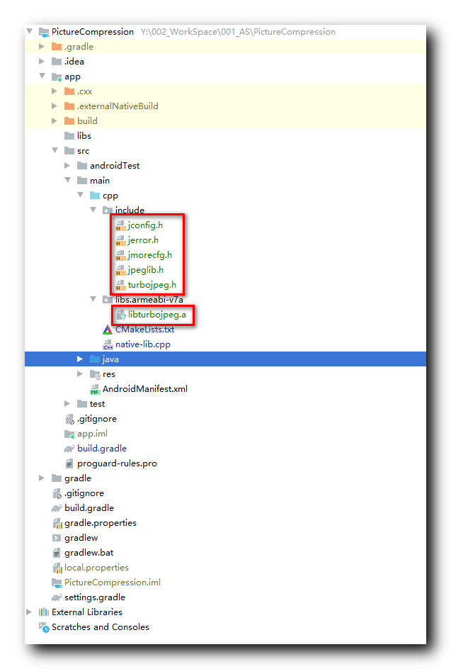 【Android 内存优化】libjpeg-turbo 函数库交叉编译与使用 ( 交叉编译脚本编写 | 函数库头文件拷贝 | 构建脚本配置 | Android Studio 测试函数库 ...